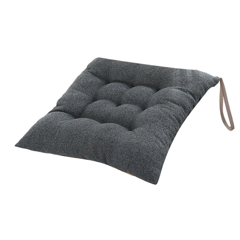 Durability Faux Linen Chair Cushion With Nonslip Ties Breathable ...