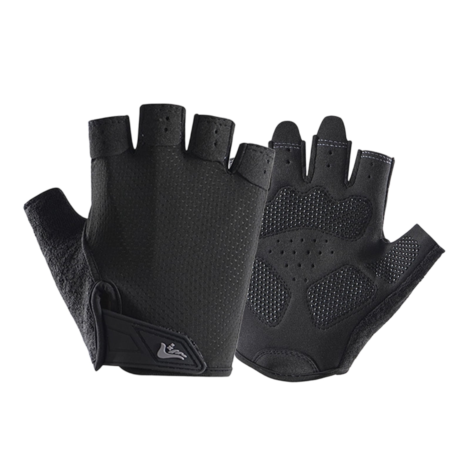 Road Bike Gloves Half Finger Breathable Meshes Sweat Wicking Durability ...