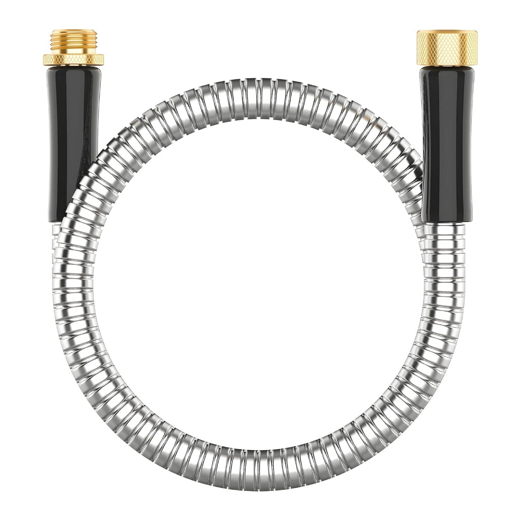 Durability Metal Water Hose Extension With Brass Connectors Leak Proof ...