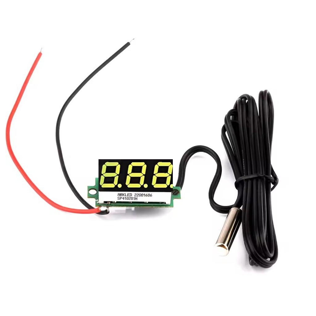 Durability Miniture Temperature Meter Digital Display Wide Voltages DC4 ...