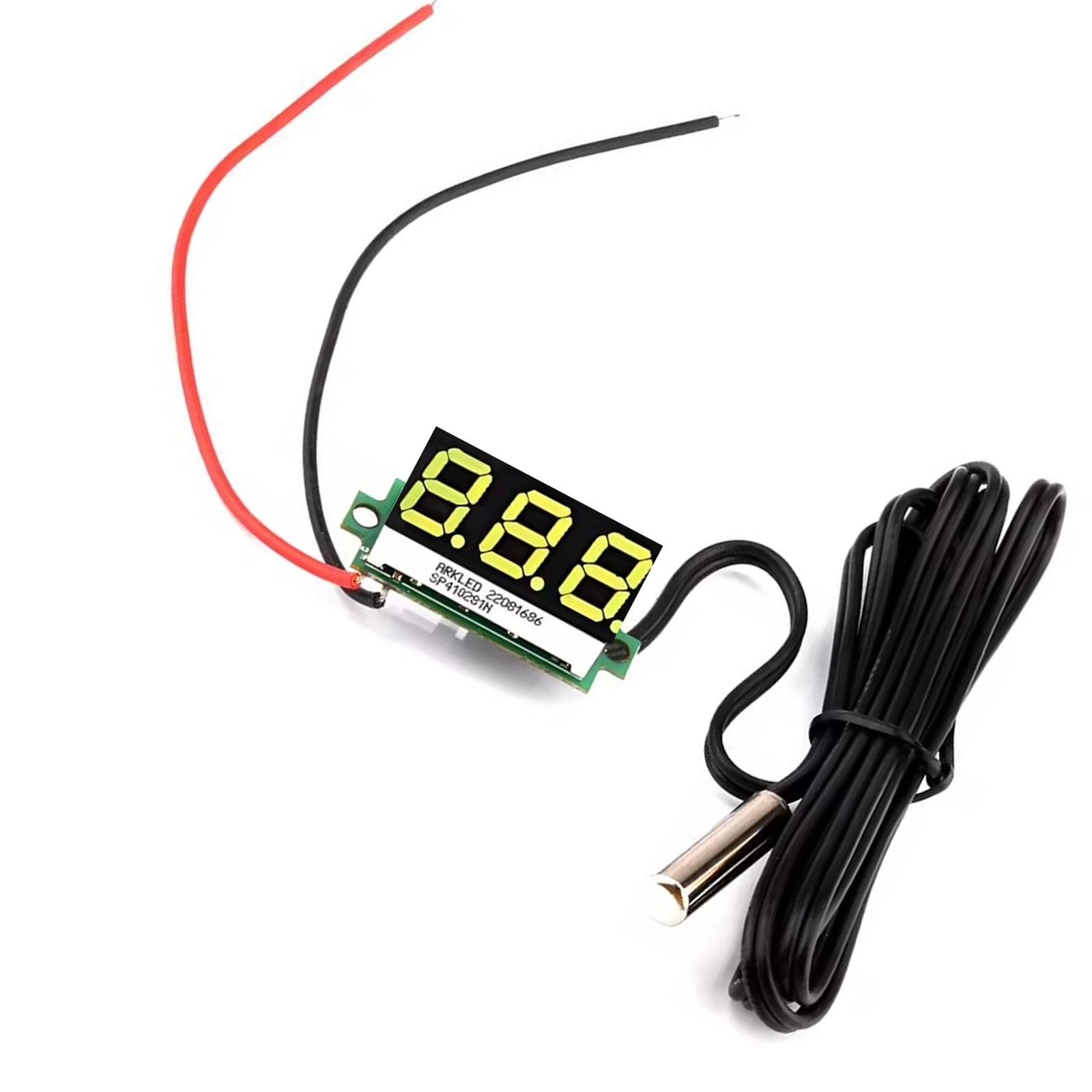 Durability Miniture Temperature Meter Digital Display Wide Voltages DC4 ...
