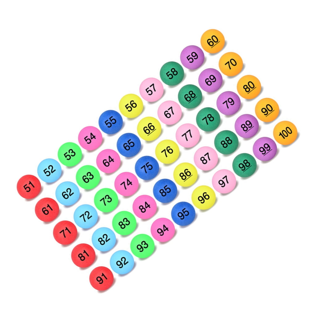 Durability Plastic Balls Number Beer Pingpong Raffle Ball Brightly ...