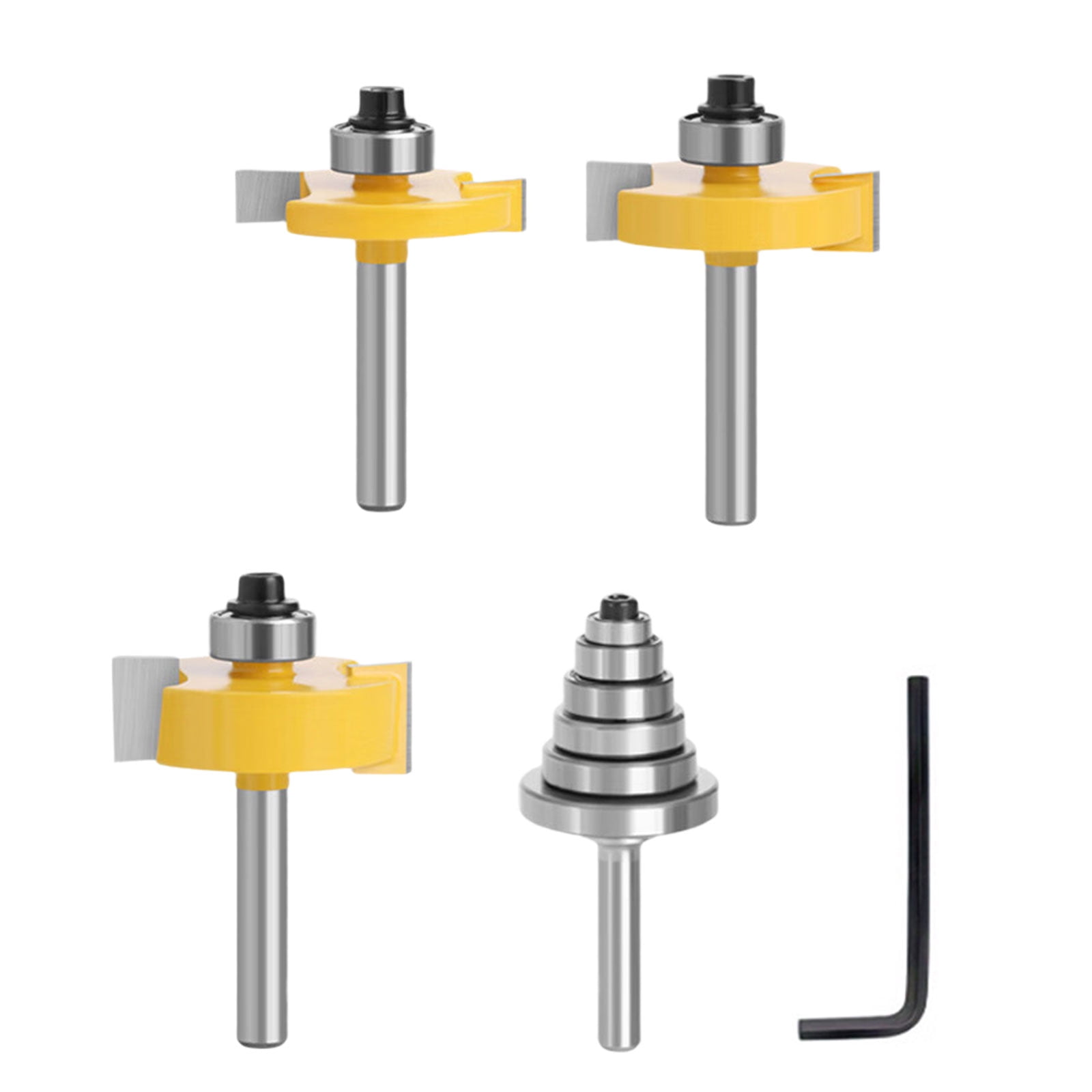 Durability Solid Steel Rabbeting Routers Set For Professional Carpentry ...
