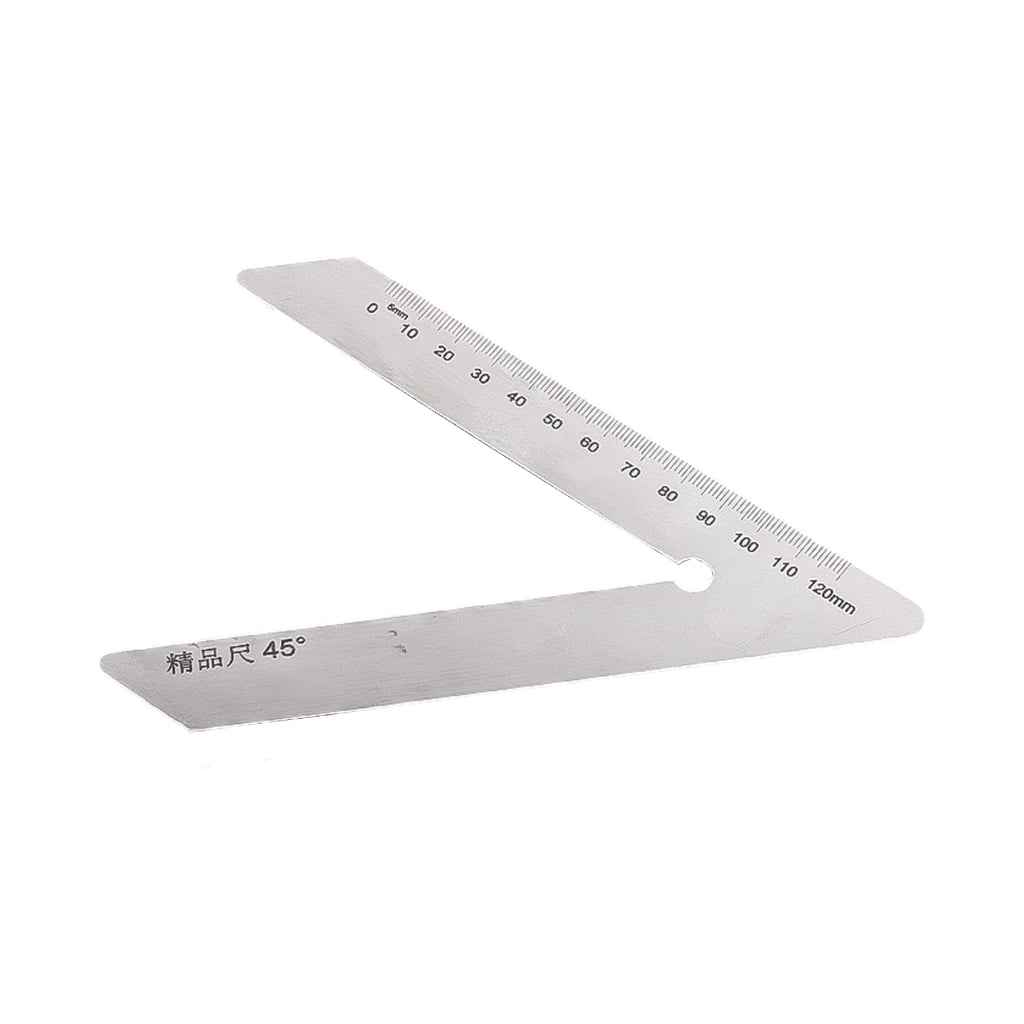Durability Stainless Steel Measuring Ruler Accurate 45 And 90 Degree ...
