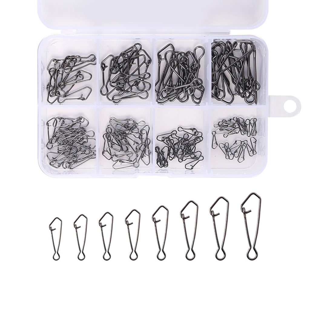Durability Stainless Steel Swivels Buckles Fishing Connectors Tackle ...