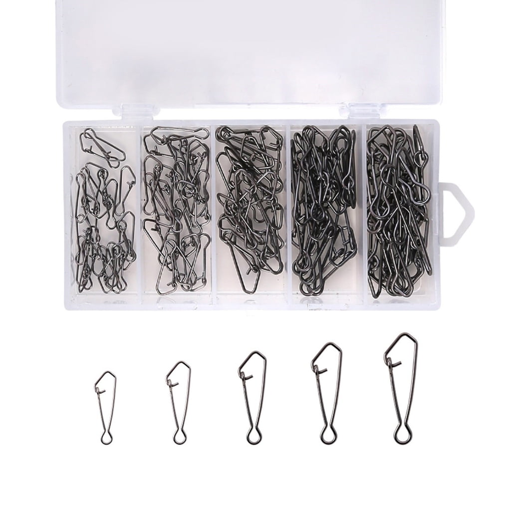 Durability Stainless Steel Swivels Buckles Fishing Connectors Tackle ...