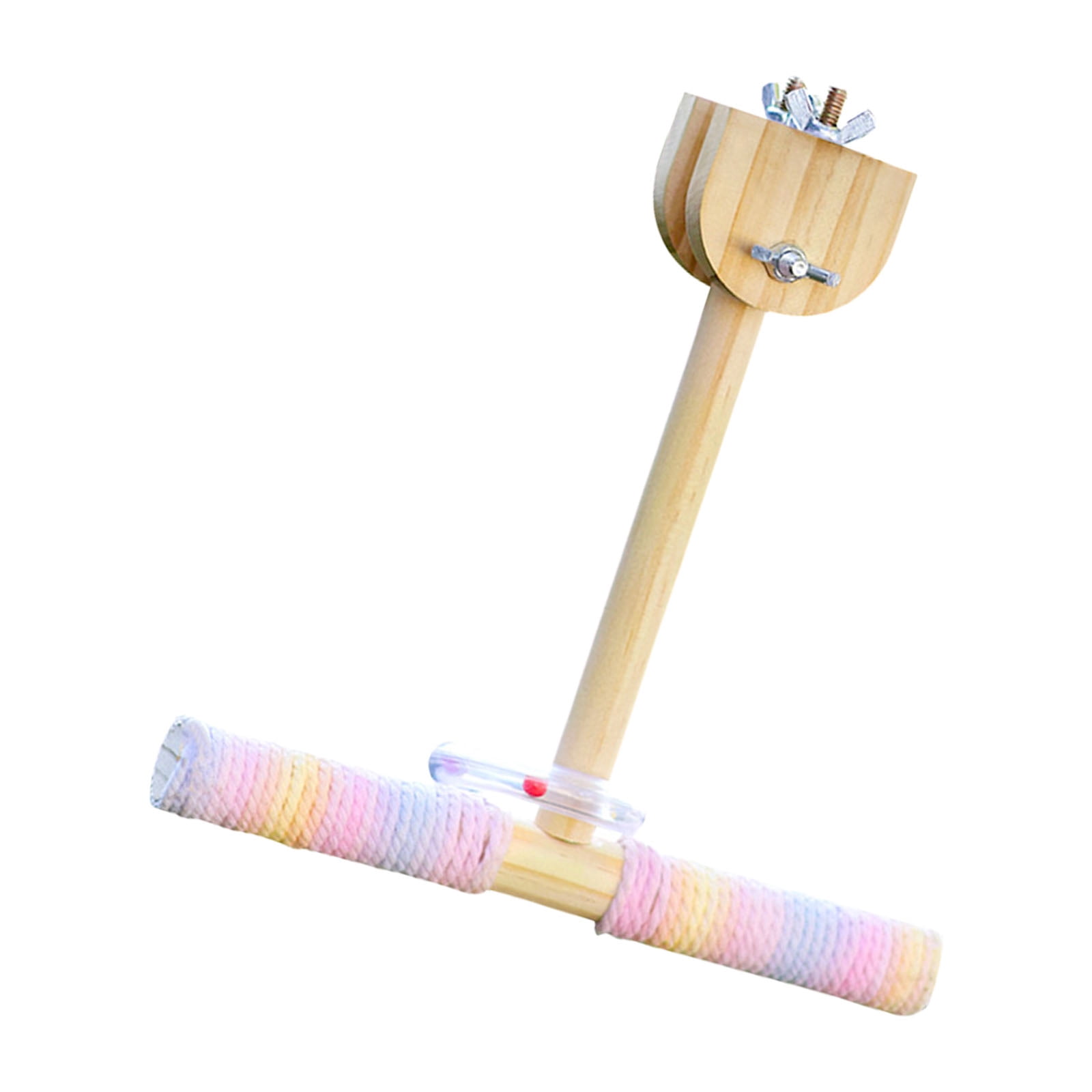 Durability Wooden Bird Swing Stand With Rope Perches Interactively Bird ...