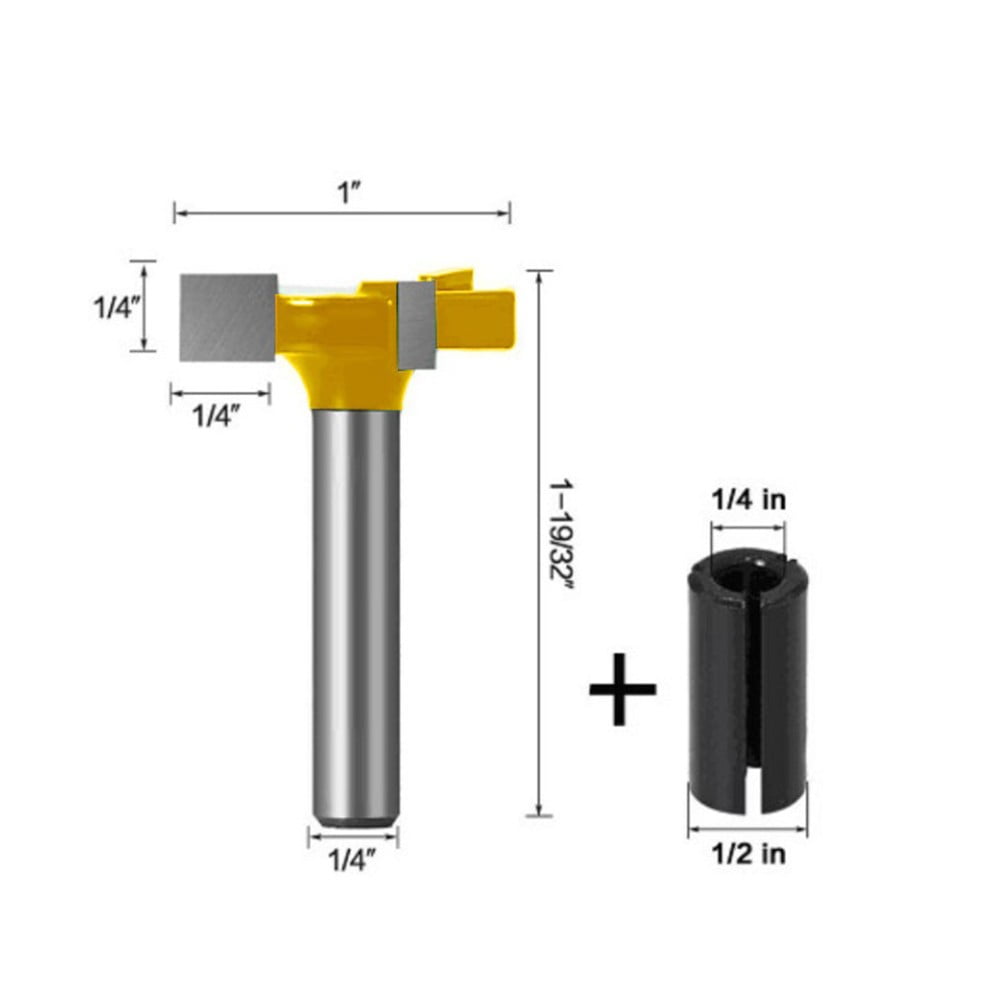 Durable 1/4 Inch Shank CNC Spoilboard Surfacing Router Bits Carbide ...