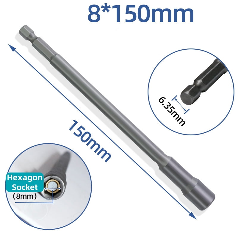 Durable 1/4" Shank Socket for Construction Use Corrosion Resistant ...