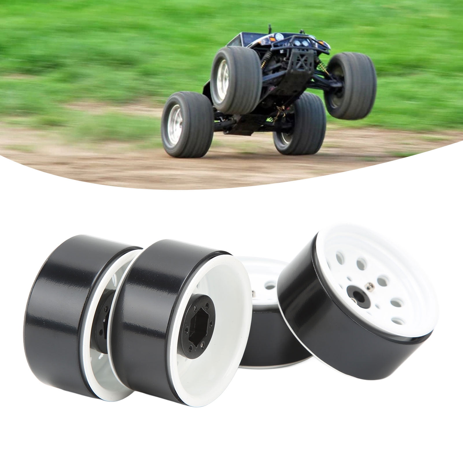 Durable 1.9" RC Wheel Hubs, Iron Construction, Easy Install, Enhanced Stability Performance ...