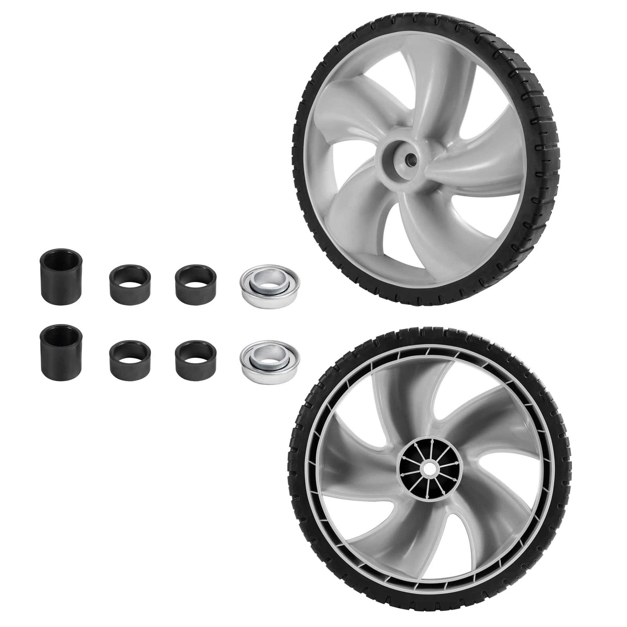 Durable 12 Inch Rear Wheels for Walk-Behind Lawn Mowers - 2 Pack ...