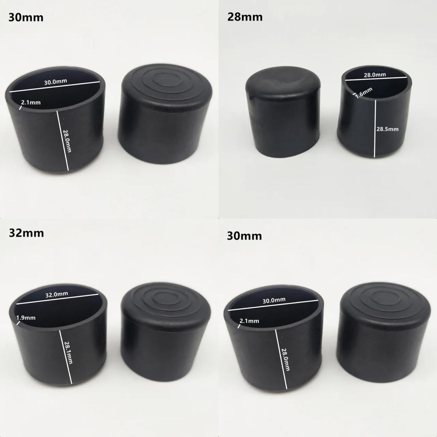 Durable 16Pcs Rubber Chair Leg Caps - Indoor and Outdoor Furniture ...