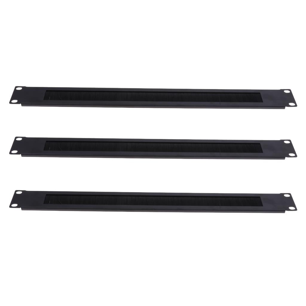 Durable 1u 19"Brush Panel Rack Mount Cable Management For Patch Panel ...