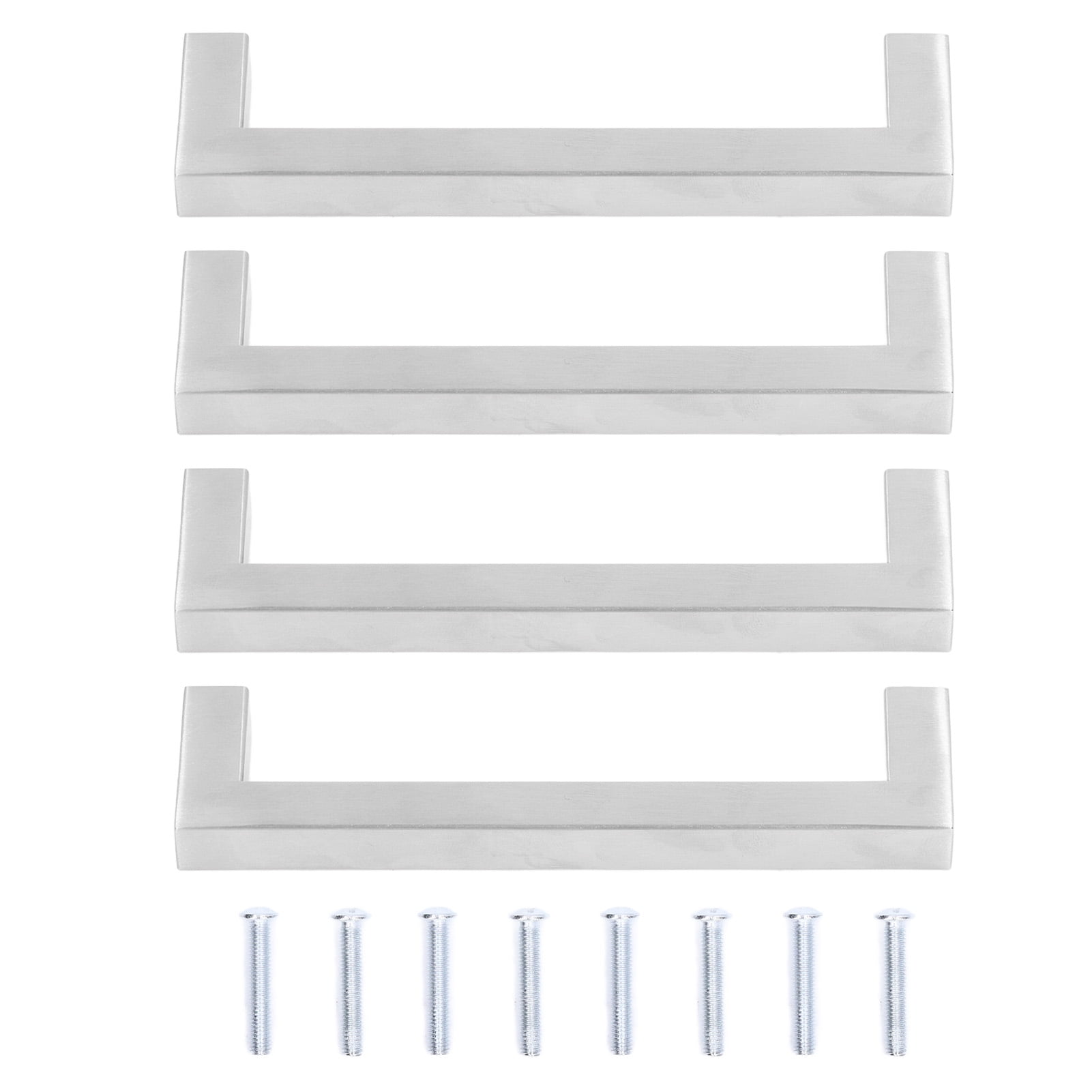 Durable 201 Stainless Steel Handles, 4 Pack For Cabinets, Cupboards ...