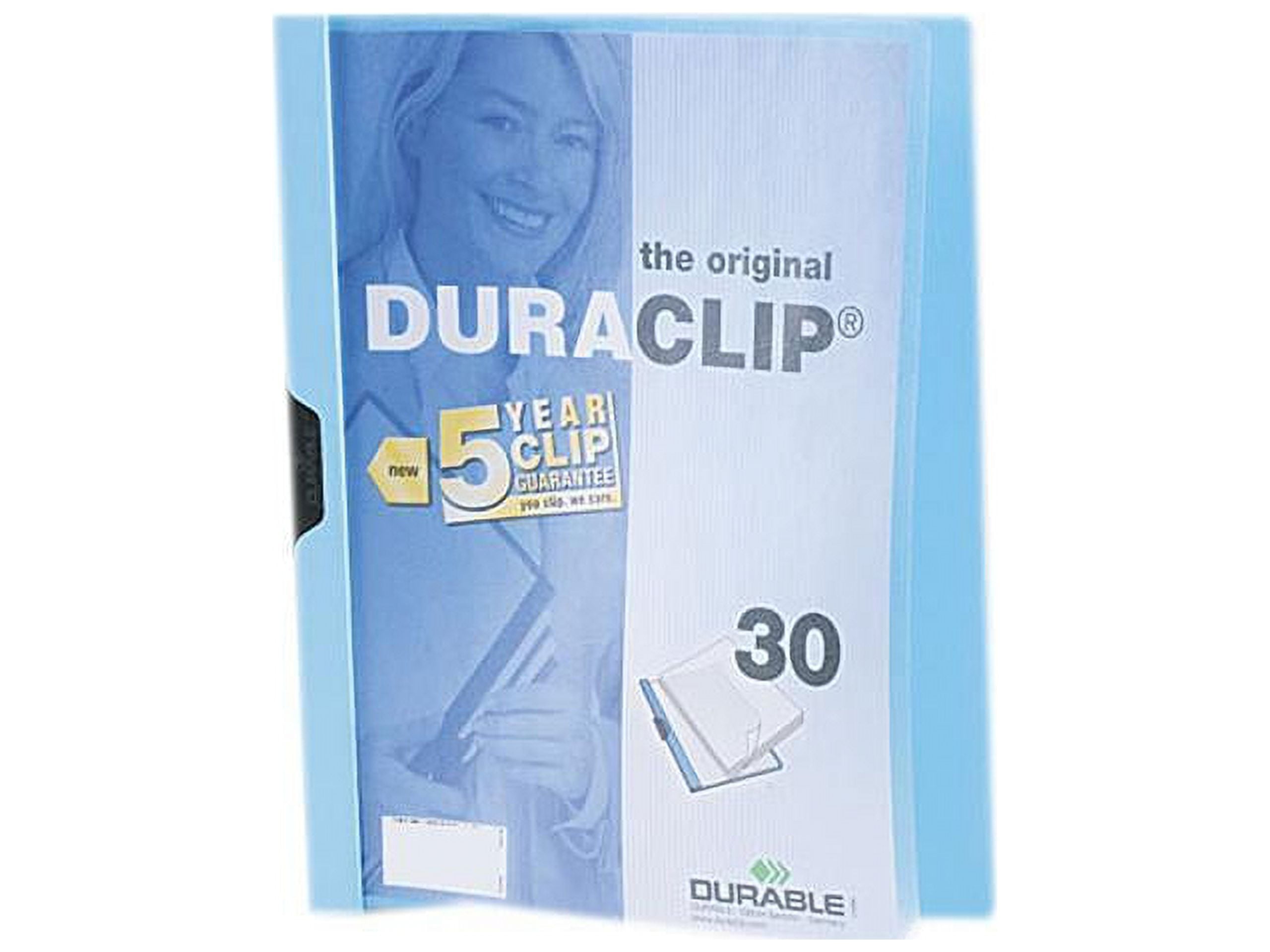 Durable 220306 DuraClip Report Cover w/Clip, Letter, Holds 30 Pages ...