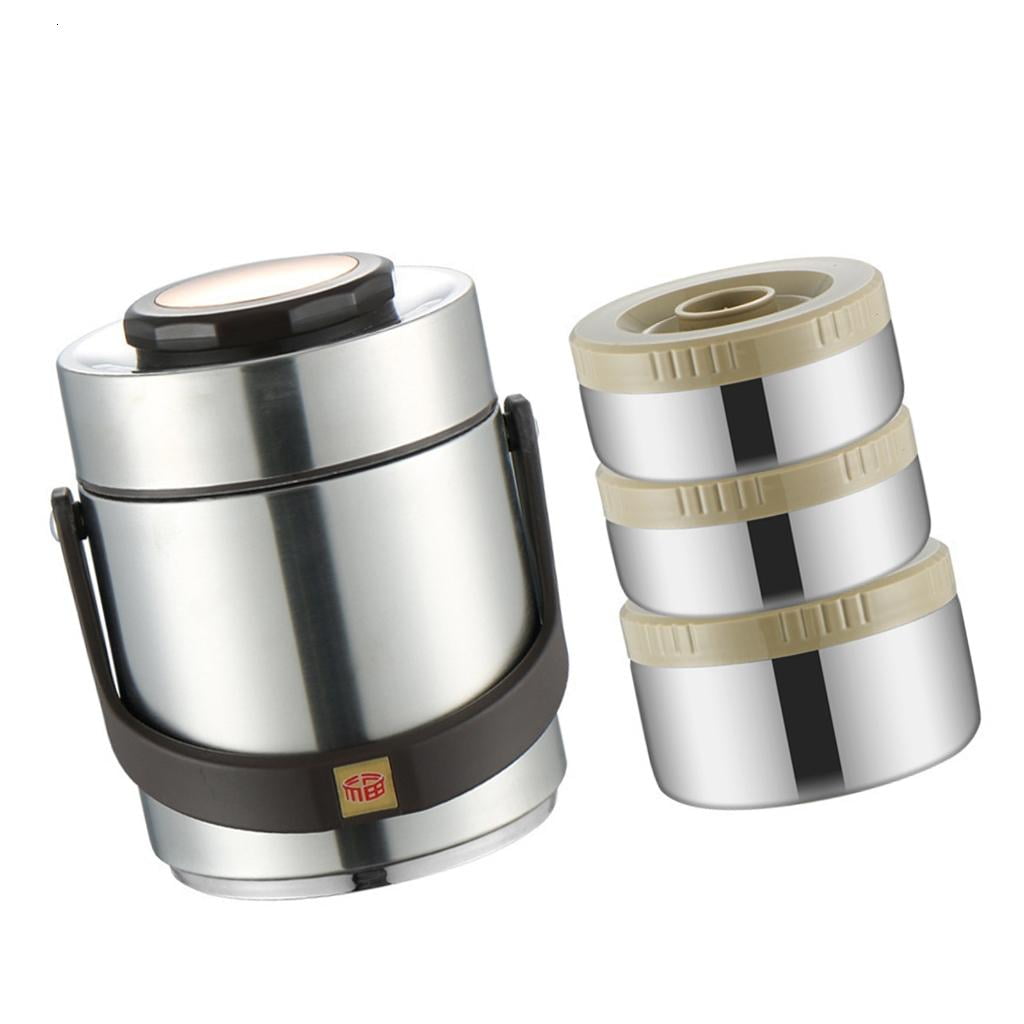 Durable 3 Layer Thermal Food Jar Nonrust Steel Leak proof Meal ...