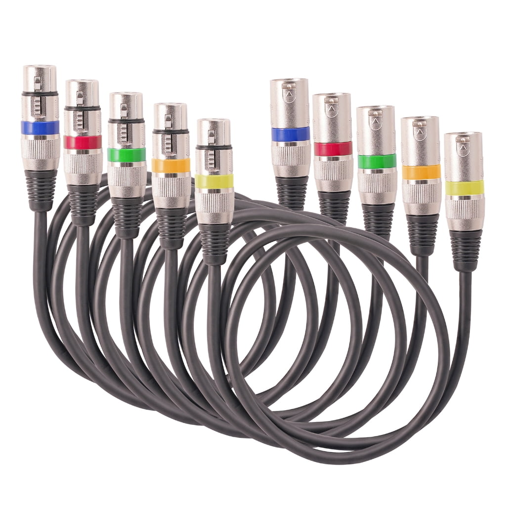 Durable 3PIN XLR Male to Female Balanced Microphone Cord Flexible Cable ...