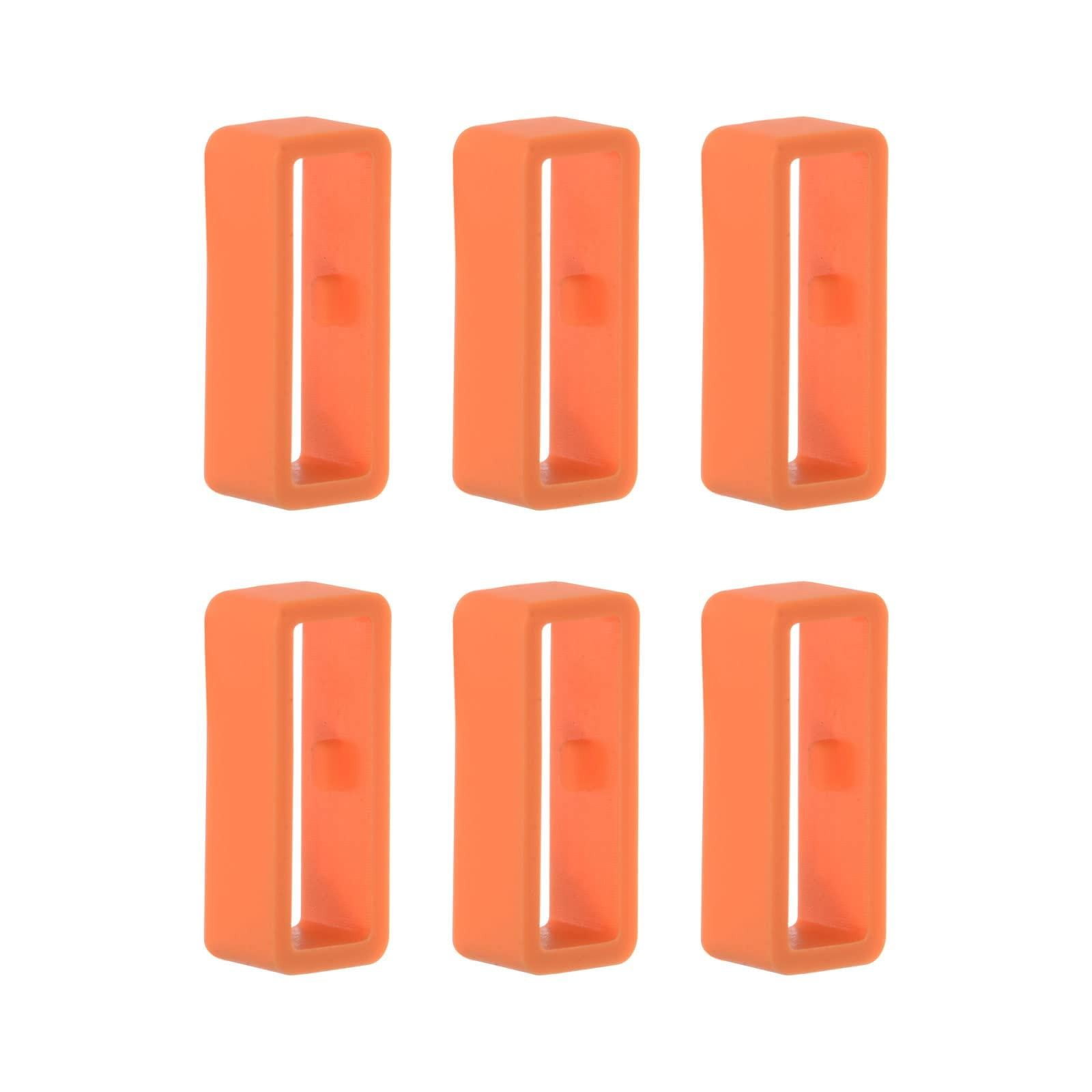 Durable 6-Pack Silicone Watch Band Loop Fasteners Replacement Rings for ...