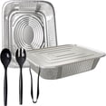 Durable 9×13 Aluminum Pans with Aluminum Lids for baking and roasting ...
