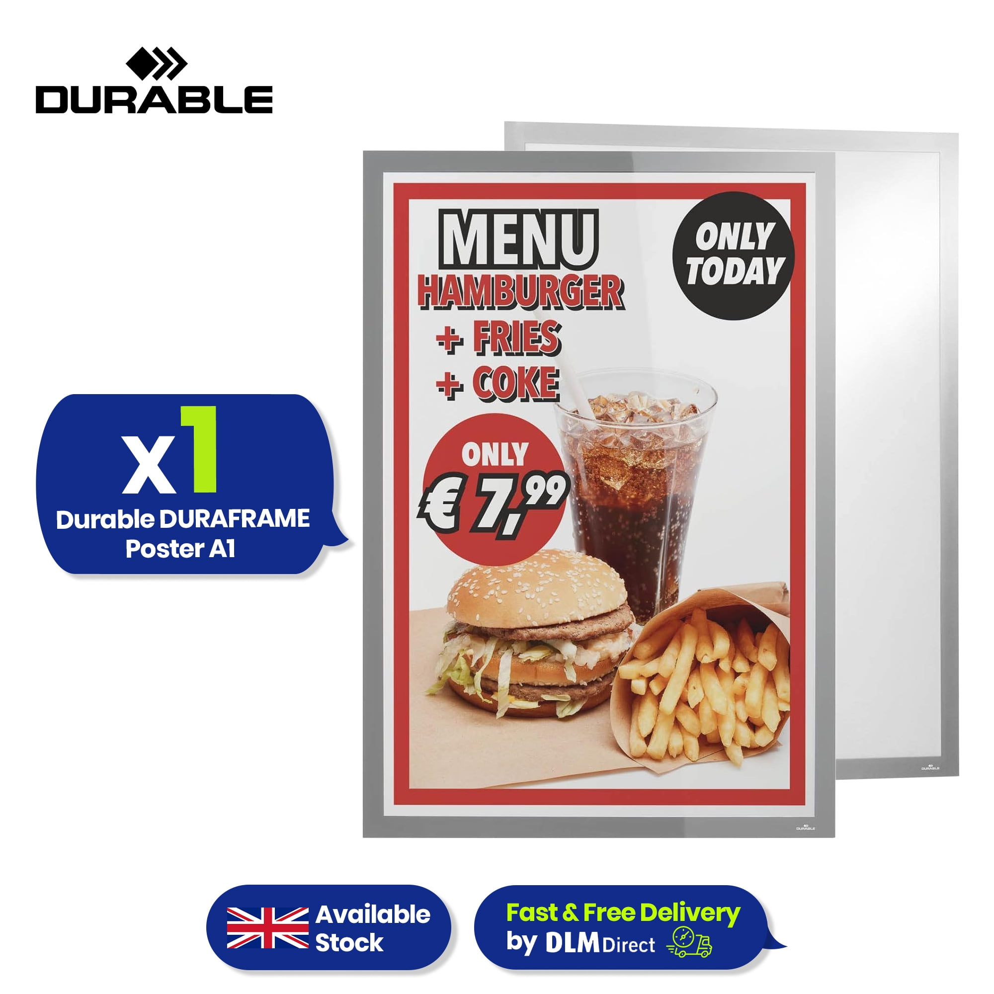 Durable A1 Magnetic Poster FramePeel & Stick Silver Display Frame for ...