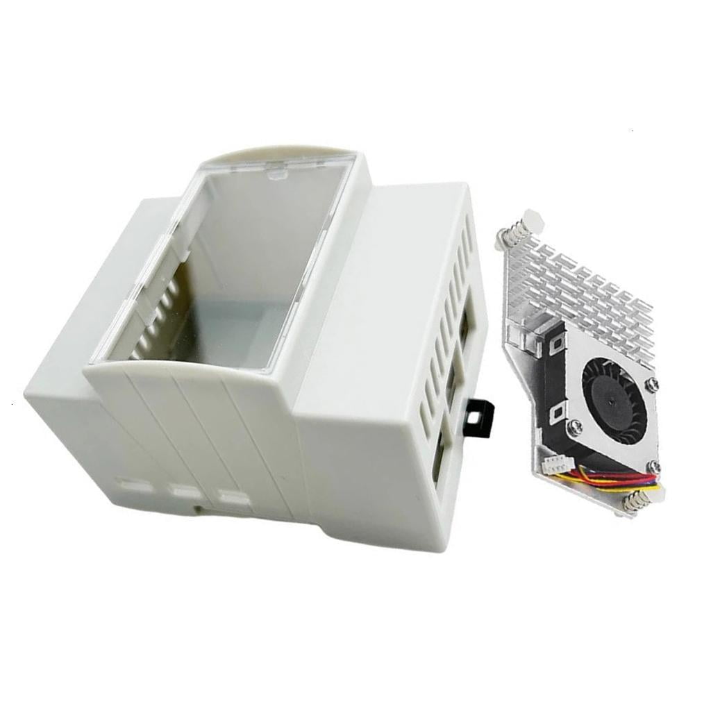 Durable ABS Enclosure Case for RPI5 Board DIN Rail Cover Perfectly Fit ...