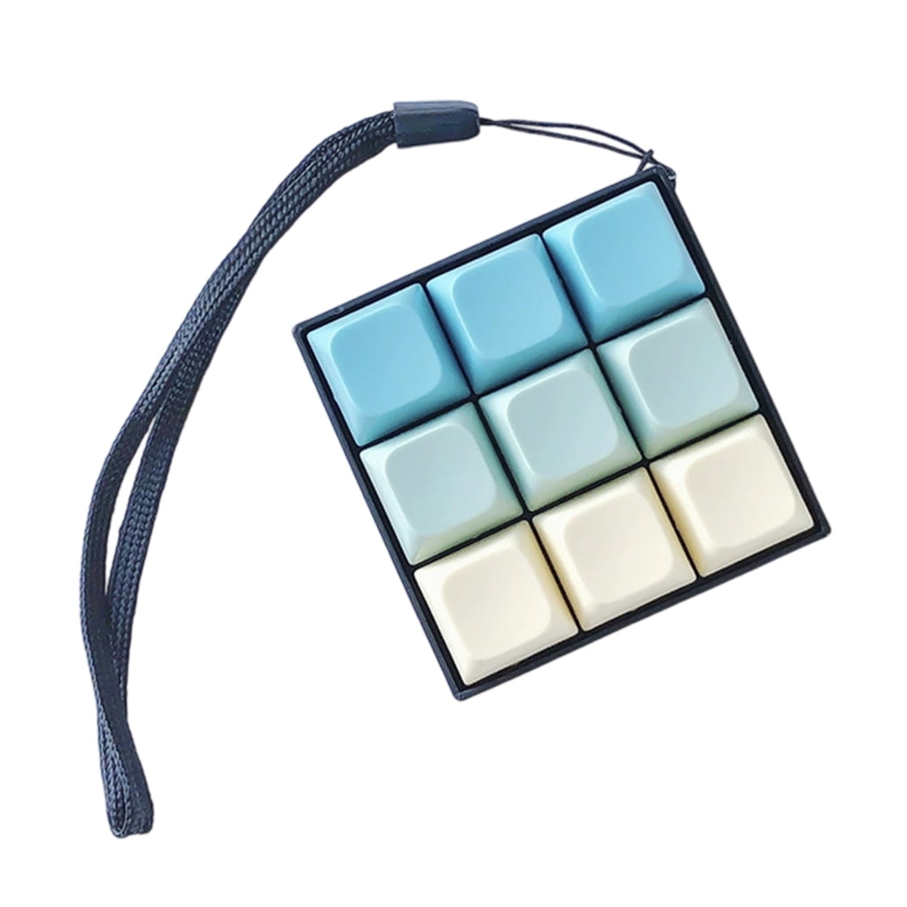 Durable ABS Mechanical Press Toy Keychain Clicks Anxiety Relief Sensory ...