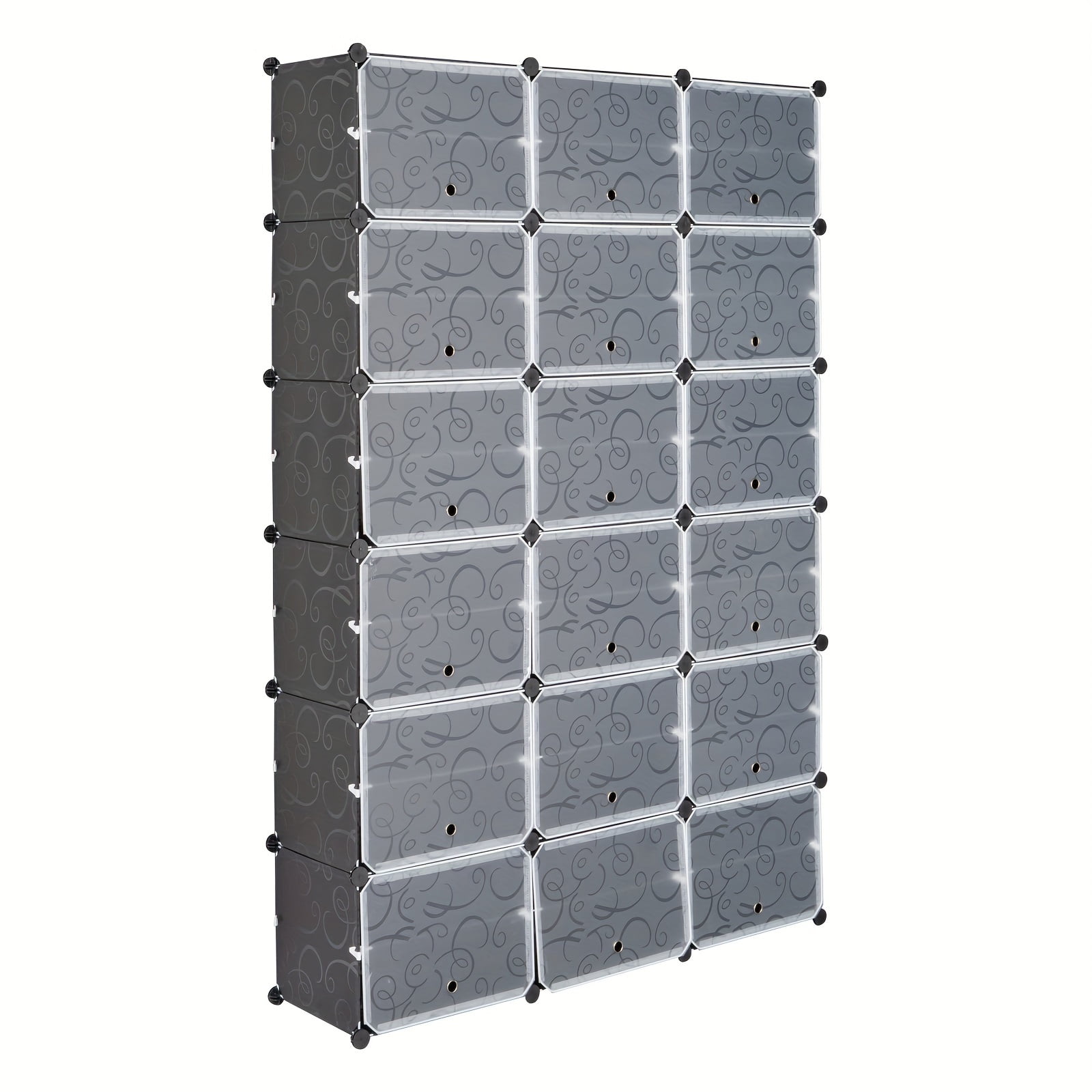 Durable ABS Plastic & Metal Frame 12-Tier Expandable Shoe Rack ...