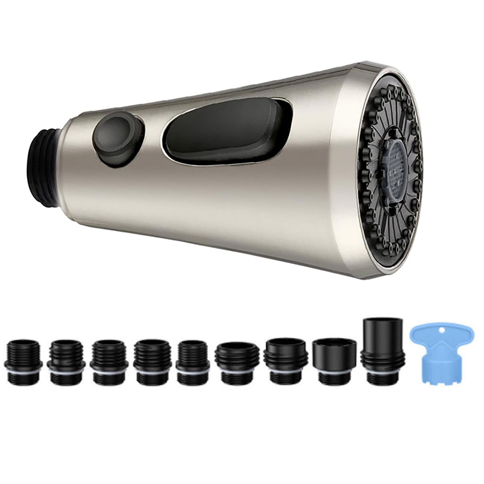 Durable ABS Plastic Pull Down Faucet Spray Head Replacement Chrome ...