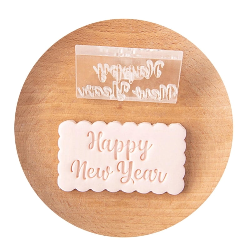 Durable Acrylic Fondant Molds Stable Letter Embosser For Festival Cake ...