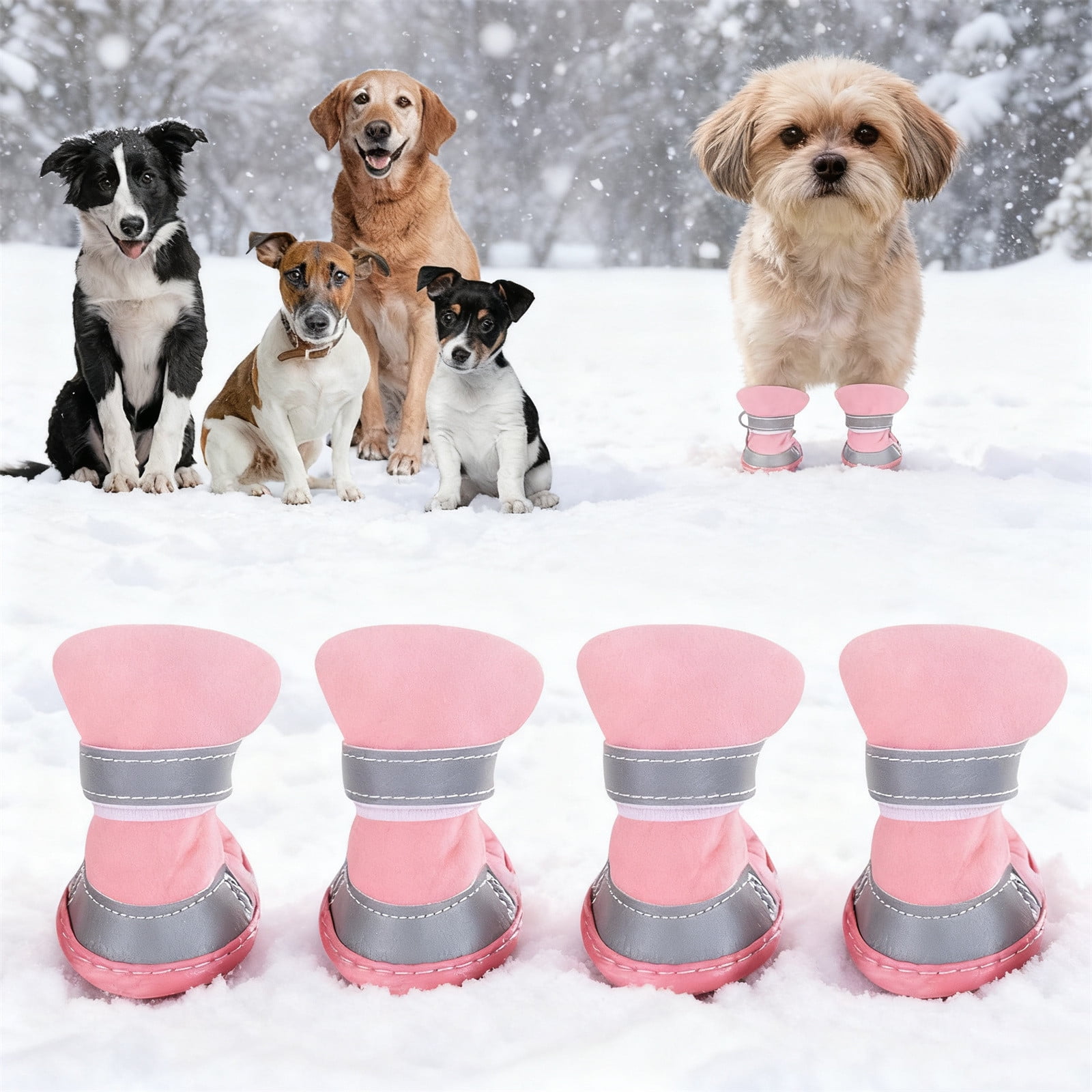 Durable All Weather Pet Shoes for Cats and Dogs with - Soles and ...