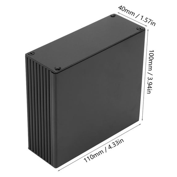 Durable Aluminum Project Box, DIY Electronic Enclosure, Ideal for PCBs Cooling, Matte Black ...