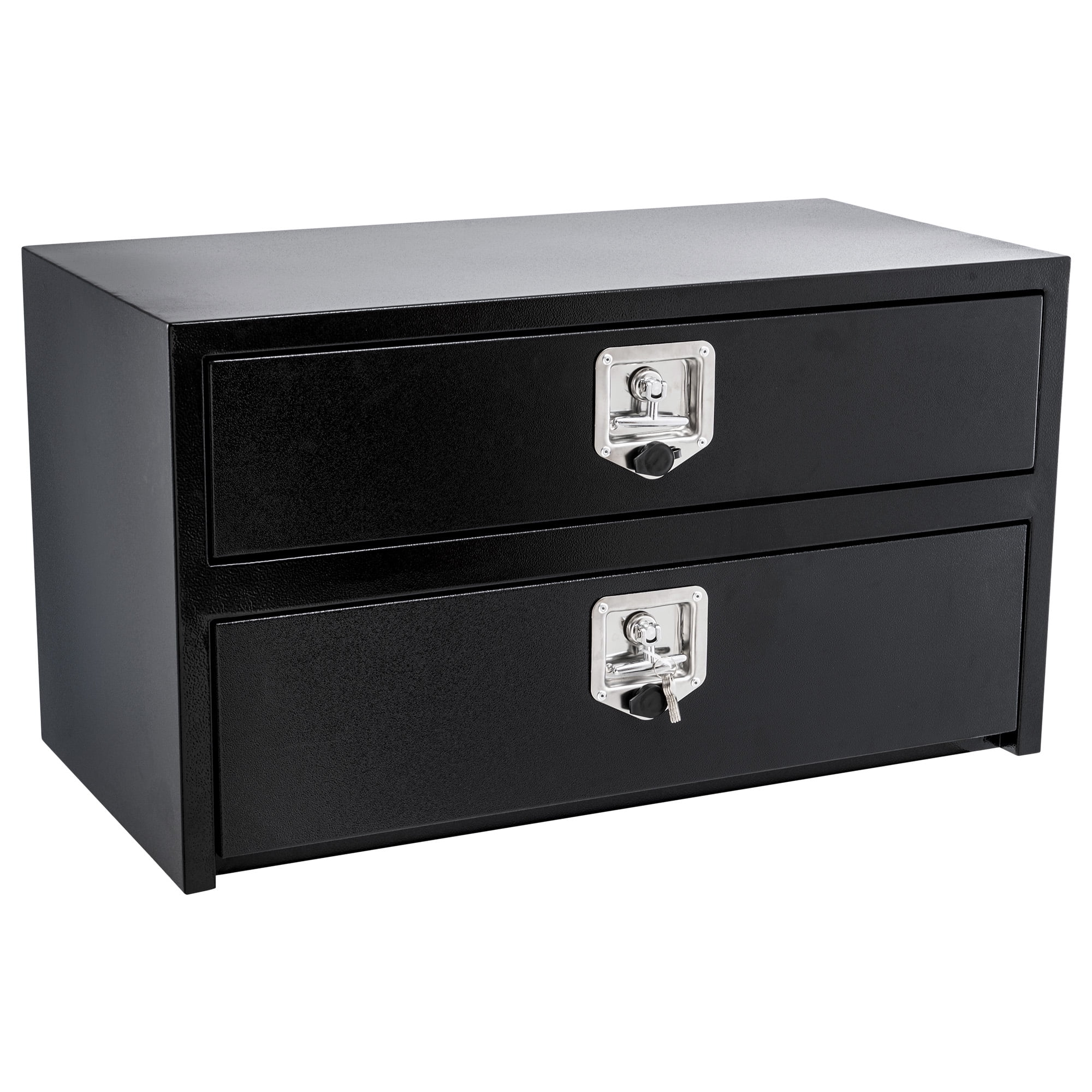 Durable Aluminum Truck Tool Box w/Drawer, Two-Tier Organizer Design ...
