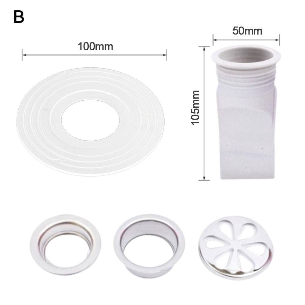 Durable Anti Blocking Dectable Backflow Preventer With Grid Grate Cover Anti-odor Floor Drain ...