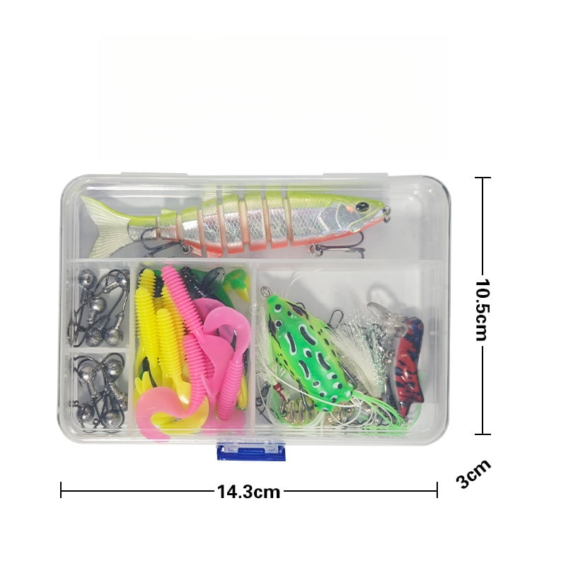 Durable BIQIANWO Fishing Lures Multi-Section Swimming Plastic Bionic ...