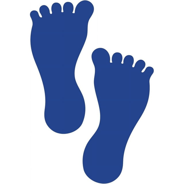 Durable Barefoot Footprint Stickers, Small, Waterproof Gloss Vinyl ...