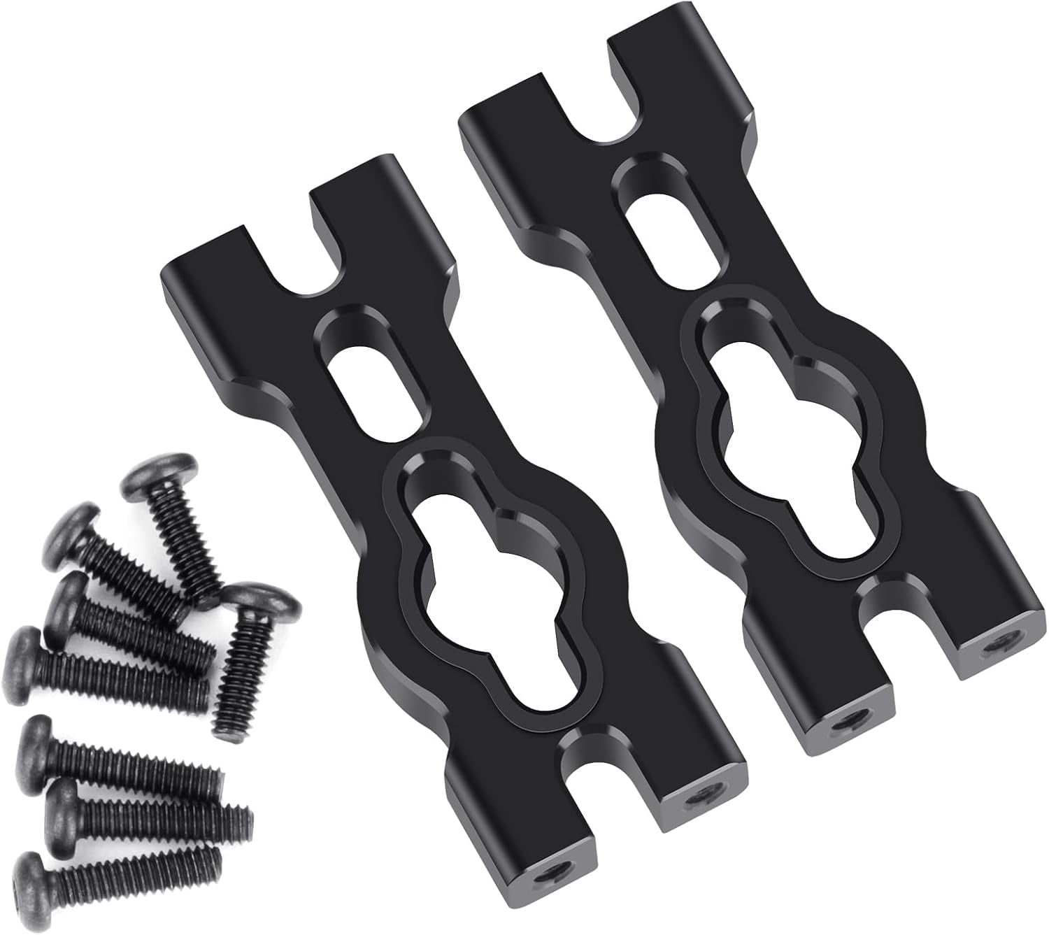 Durable Black Aluminum Body Shell Mounts For LOSI 1/18 Mini LMT 4X4 ...