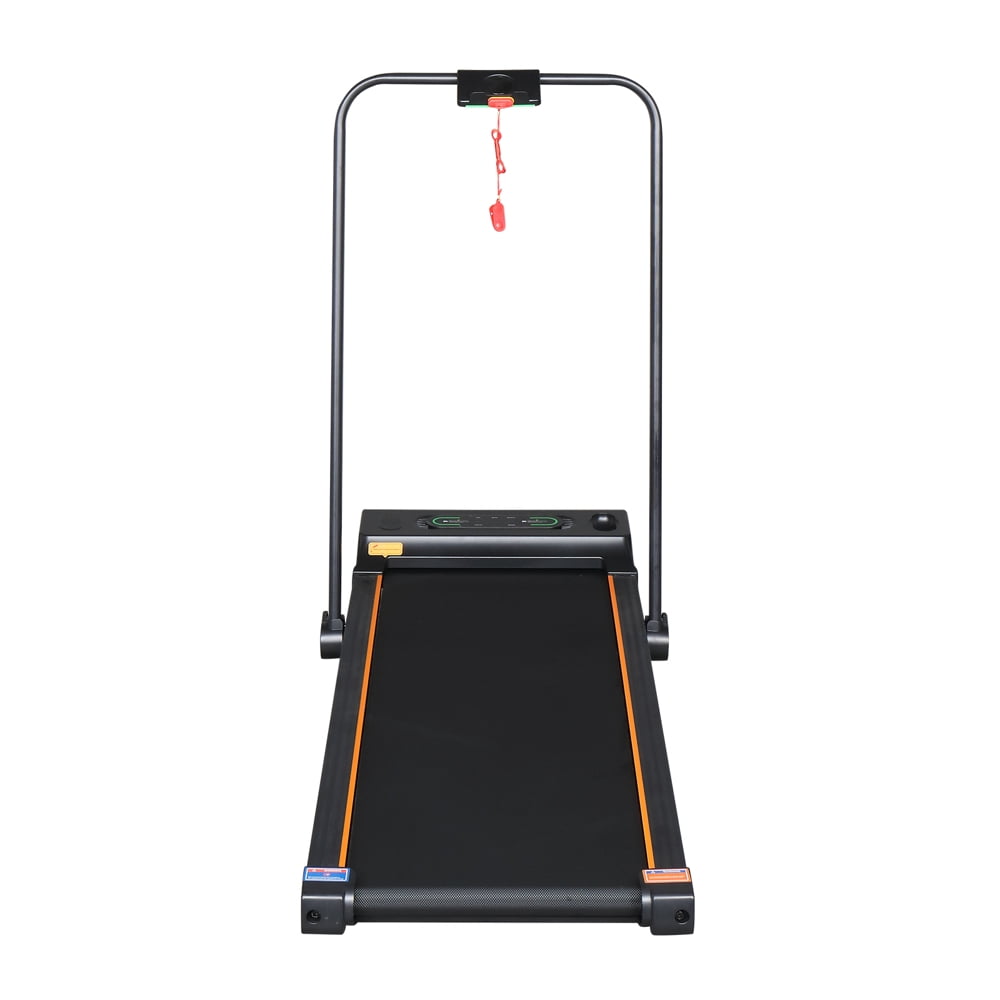Durable Black Electric Treadmill 0.75HP Compact Design for Home Fitness ...