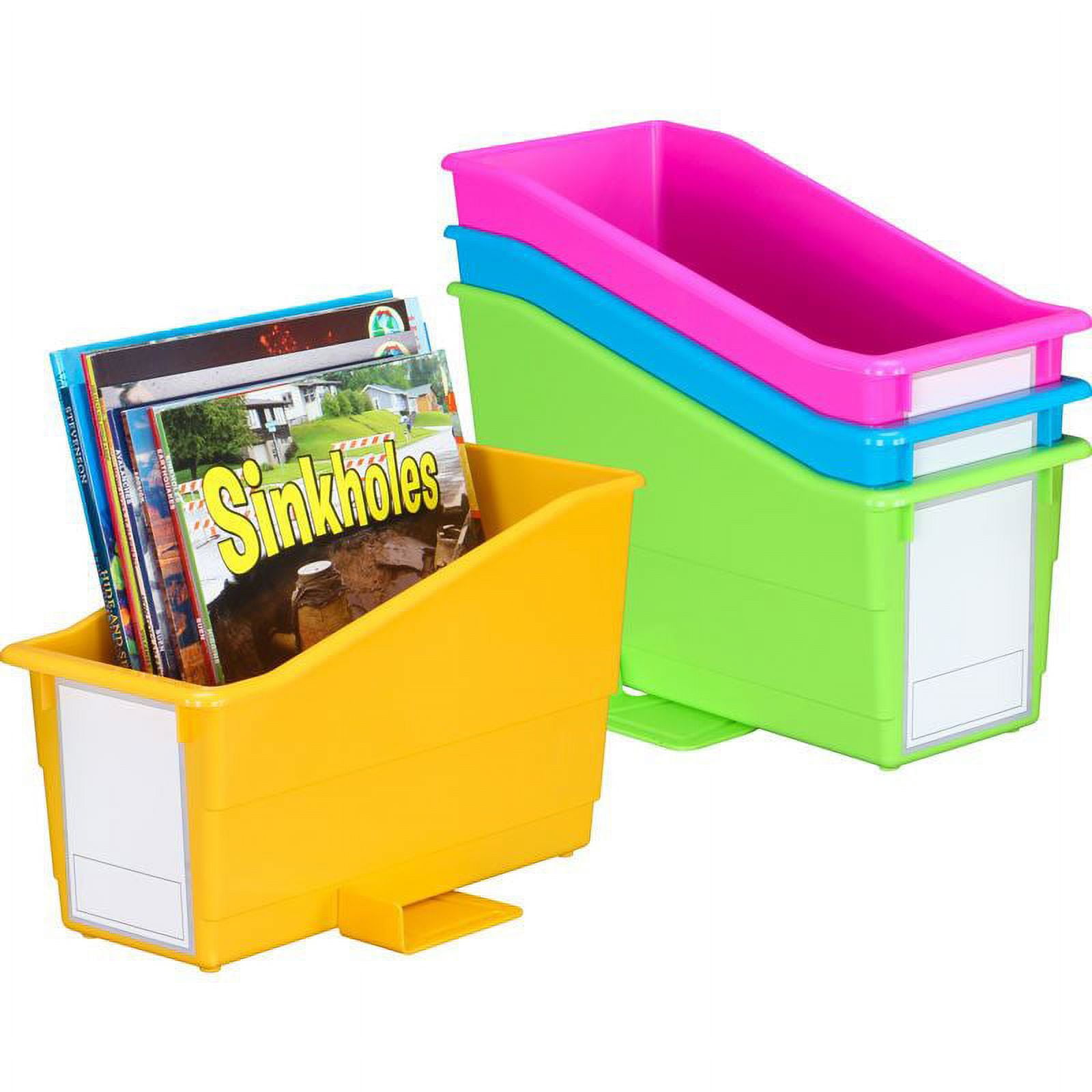 Durable Book And Binder Holders With Stabilizer Wings And Large Labels ...