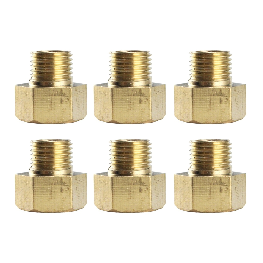 Durable Brass Hose Connectors Heavy Duty Hose Reducers 6 Pcs Thread ...