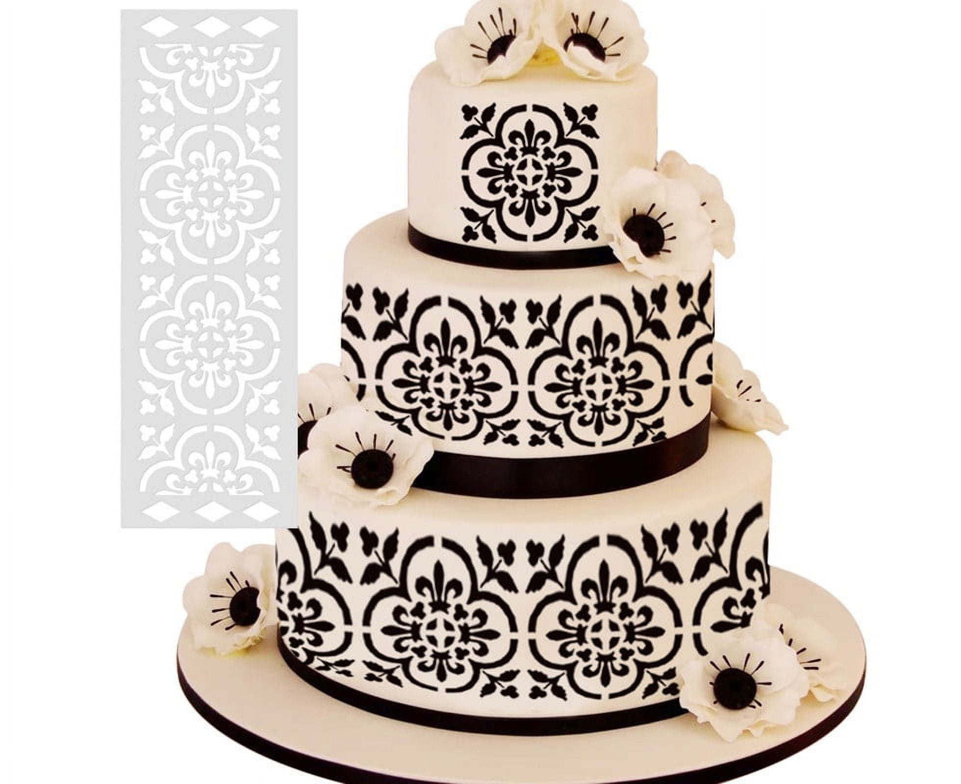 Durable Cake Rim Stencil Plastic Children Holiday Cake - Walmart.com