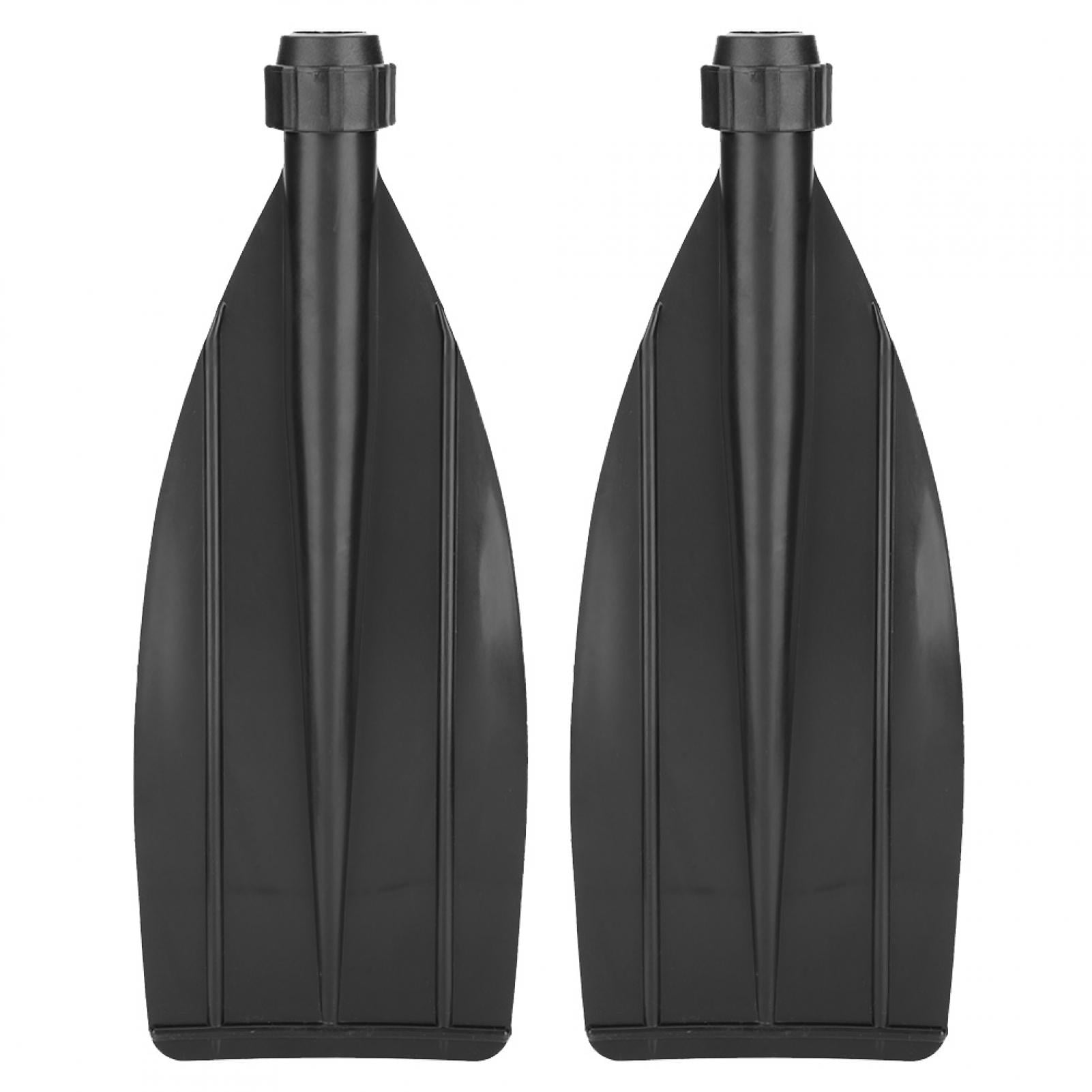 Durable Canoe Oar Replacement Set, Black Sturdy Kayak Paddle Blades ...