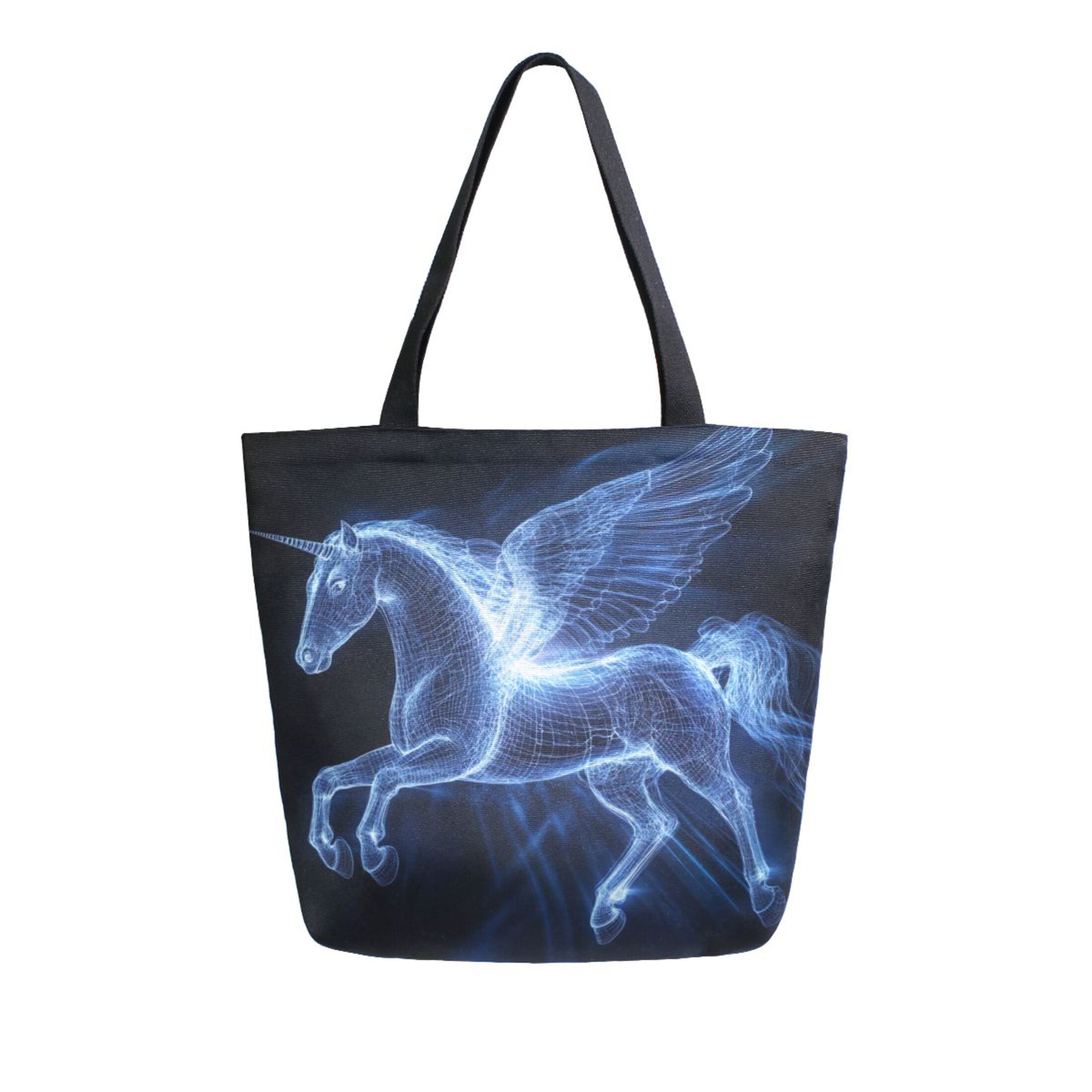 Durable Canvas Tote Bag with Zip Pocket Bags for Woman Shoulder ...