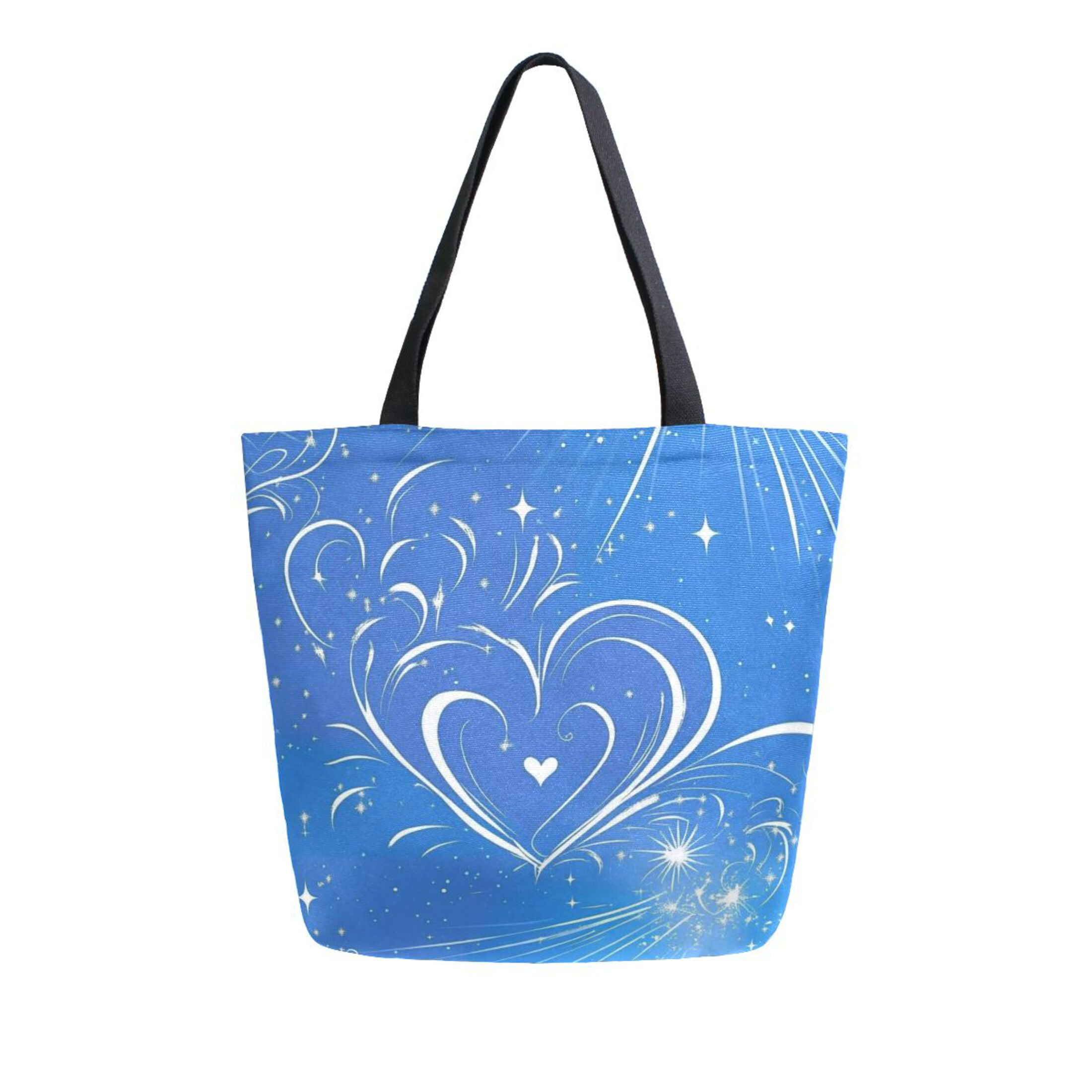 Durable Canvas Tote Bag with Zip Pocket Bags for Woman Shoulder ...