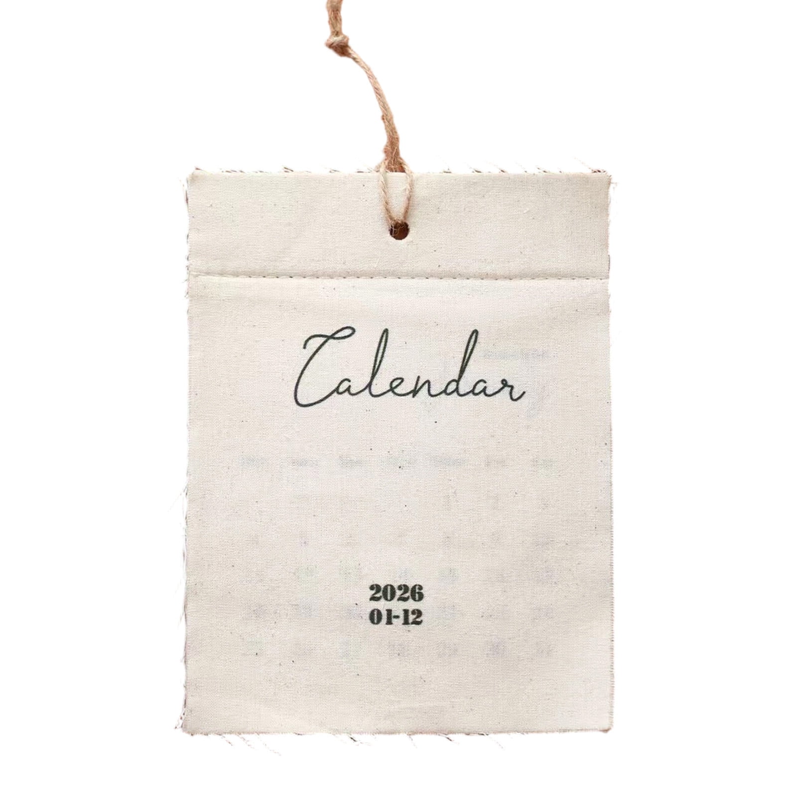 Durable Canvas Wall Calendar Large Print Hanging Planner For Home ...