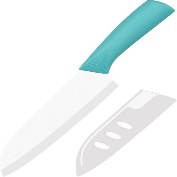 Durable Ceramic Knife for Chopping Vegetables & Fruits, 6” Non-Reactive ...