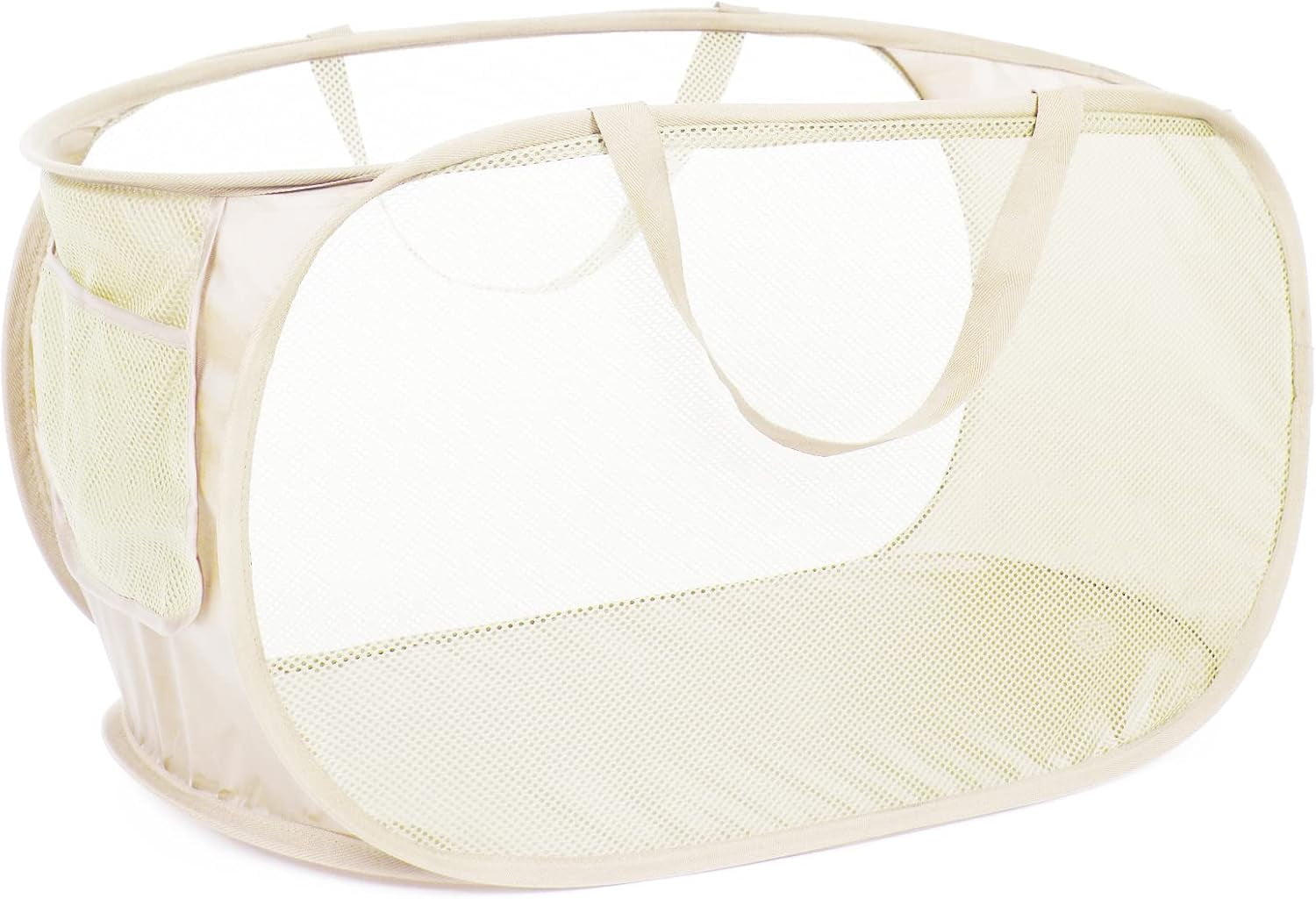 Durable Collapsible Laundry Baskets, Mesh Pop Up Laundry Hamper with ...