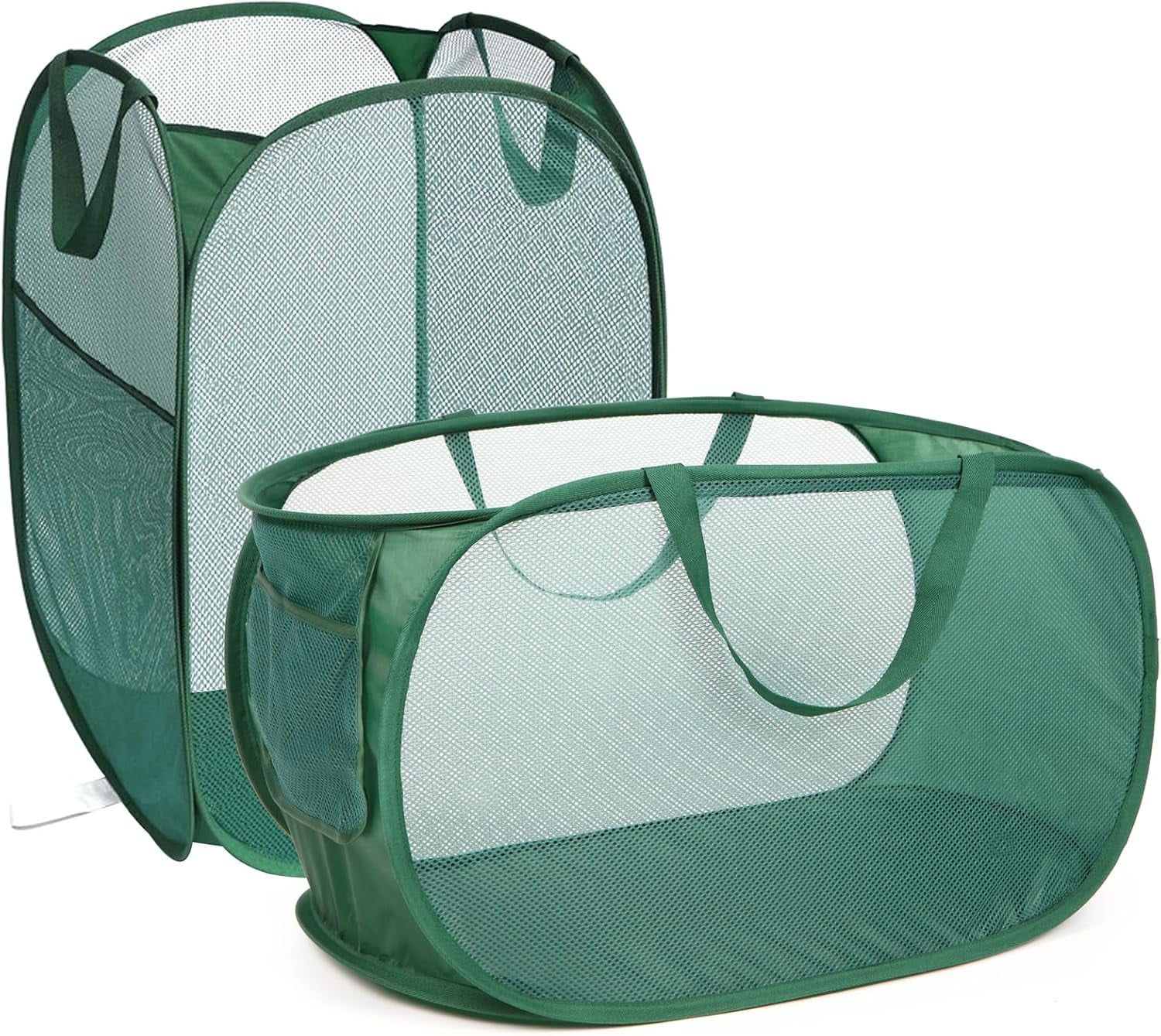 Durable Collapsible Laundry Baskets, Upgrade Foldable Pop Up Hamper for ...