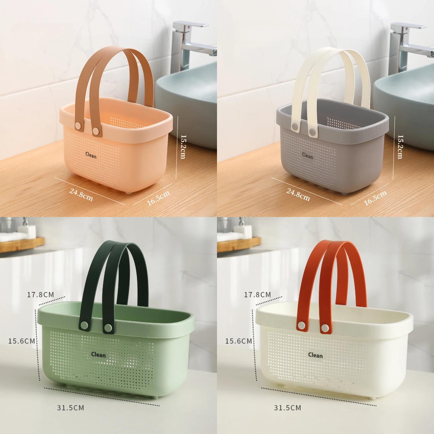 Durable Convenient Portable Plastic Wash Bath Basket with Efficient ...