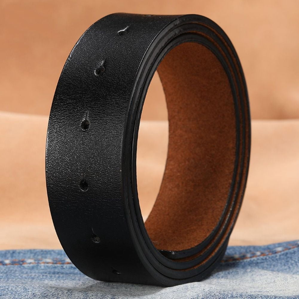 Durable Craft DIY Replacement Genuine Leather Belt 3.3/3.8cm with Hole ...