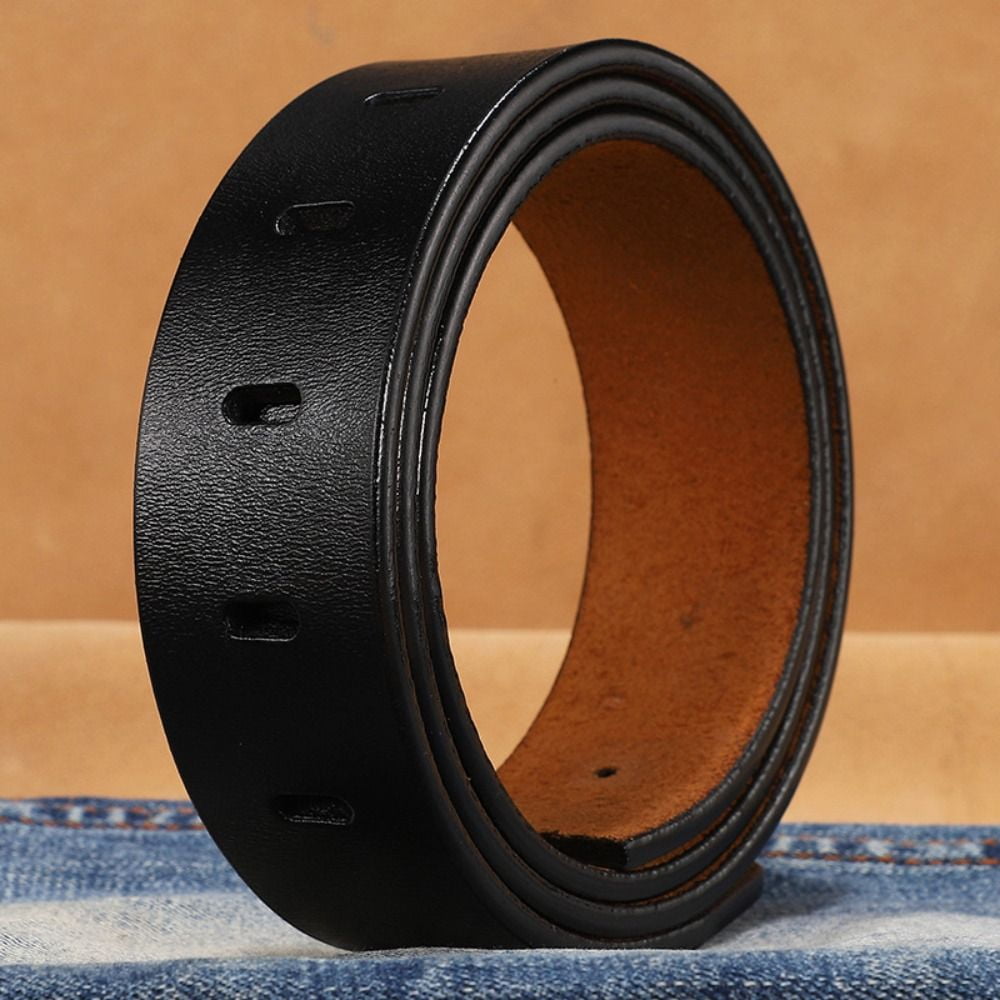 Durable Craft DIY Replacement Genuine Leather Belt 3.3/3.8cm with Hole ...